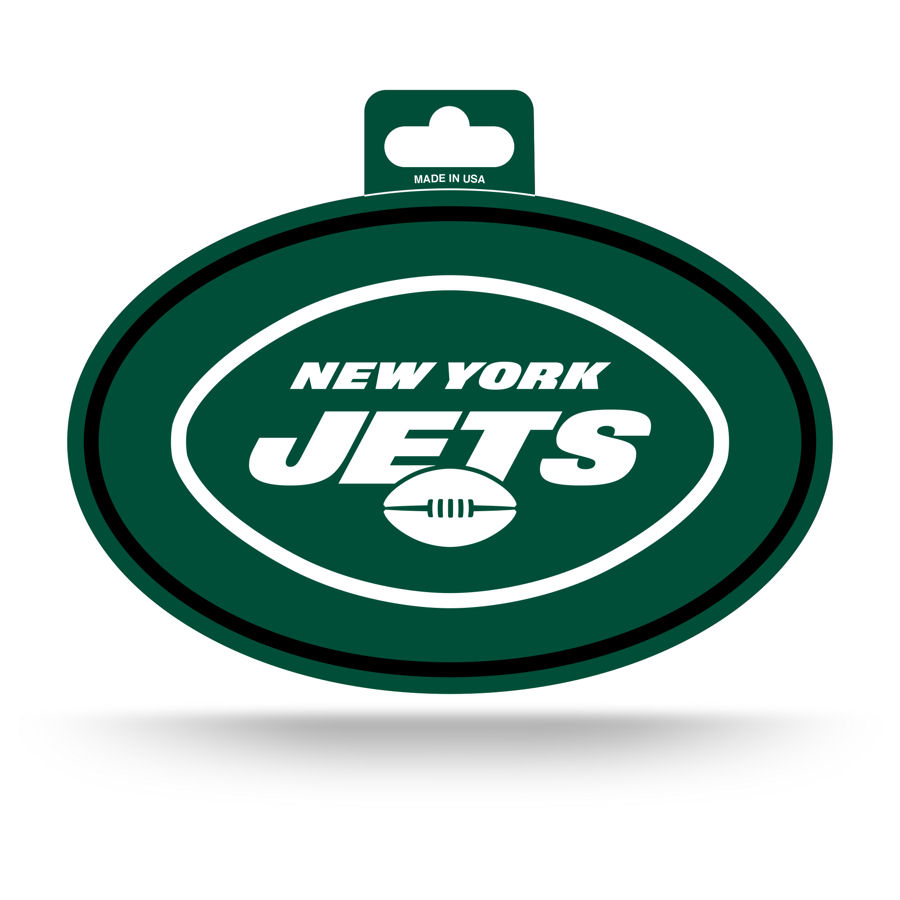 New York Jets Logo - Full Color Oval Sticker at Sticker Shoppe