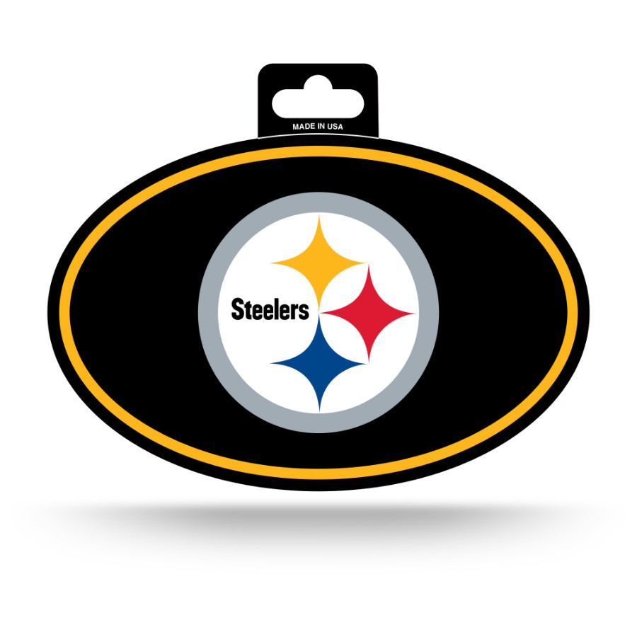 Pittsburgh Steelers - Full Color Oval Sticker at Sticker Shoppe