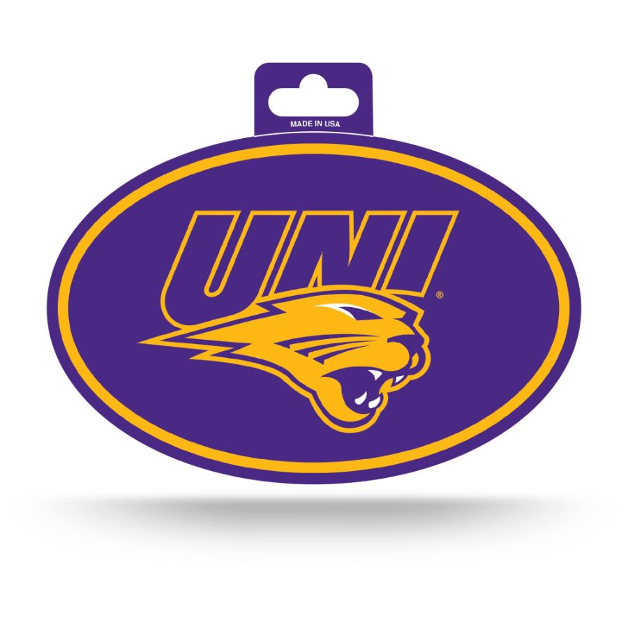 University Of Northern Iowa Panthers - Full Color Oval Sticker at ...
