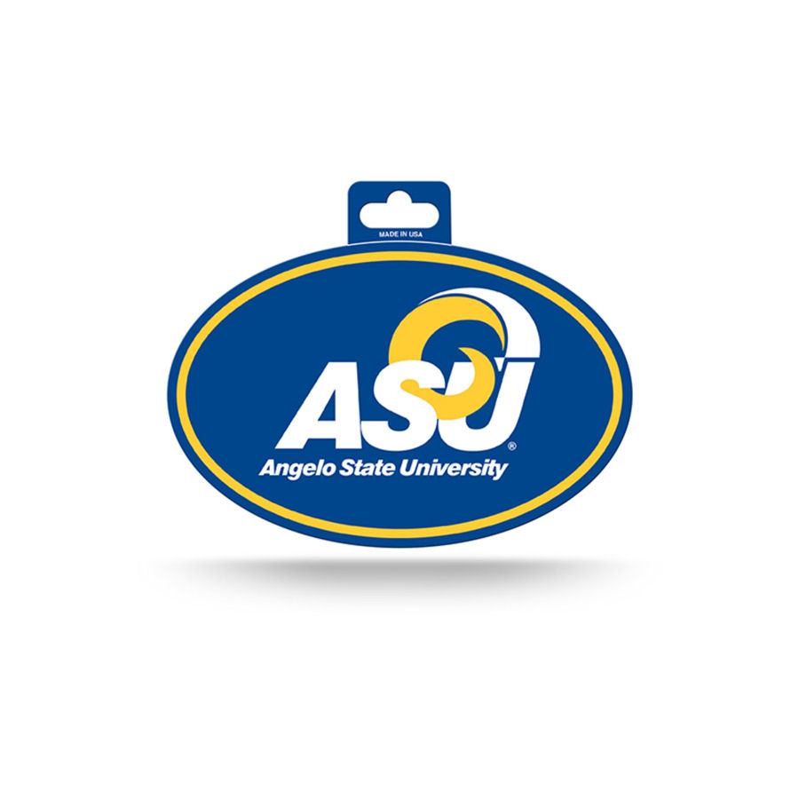 Angelo State University Rams - Full Color Oval Sticker at Sticker Shoppe