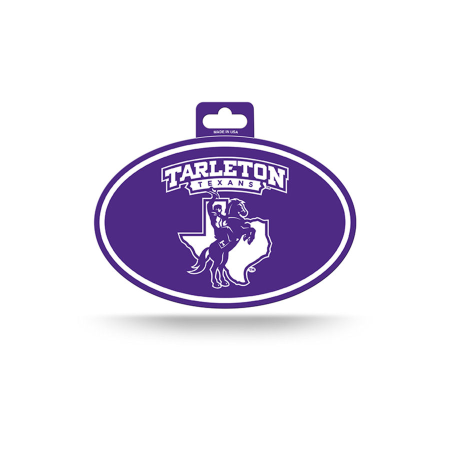 Tarleton State University Texans - Full Color Oval Sticker at Sticker ...