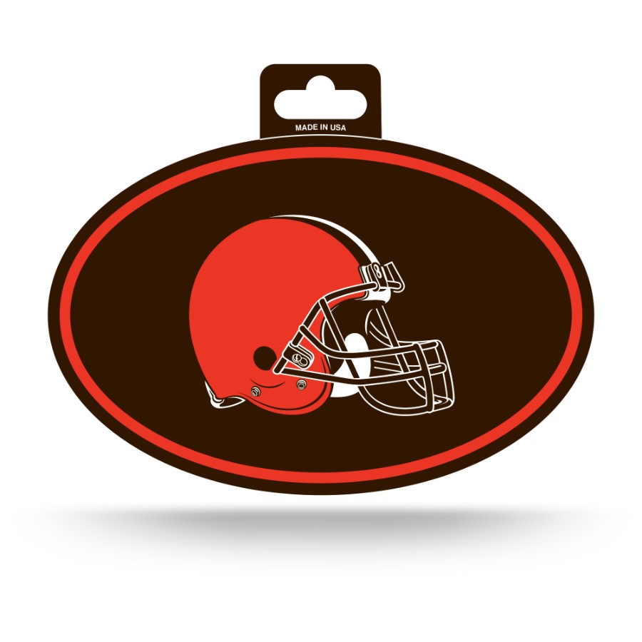 Cleveland Browns - Full Color Oval Sticker at Sticker Shoppe