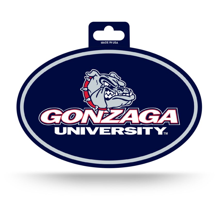 Gonzaga University Bulldogs - Full Color Oval Sticker at Sticker Shoppe