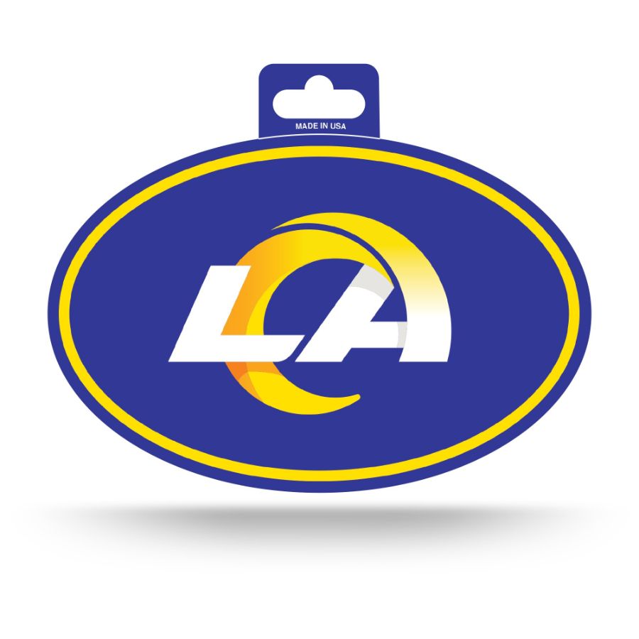 Los Angeles Rams 2020 Logo - Full Color Oval Sticker at Sticker Shoppe