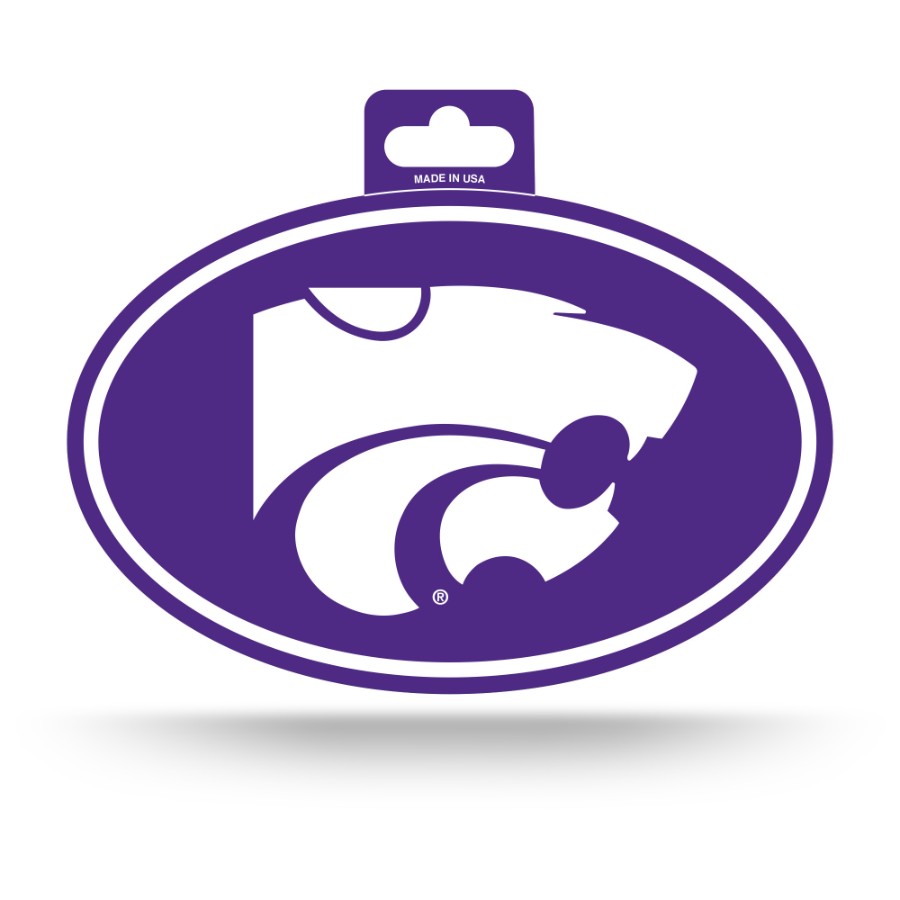 Kansas State University Wildcats - Full Color Oval Sticker at Sticker ...