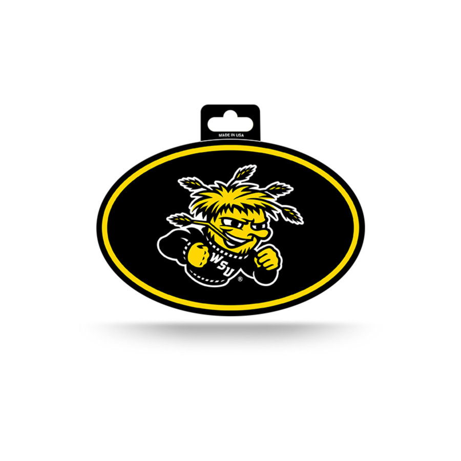 Wichita State University Shockers - Full Color Oval Sticker at Sticker ...