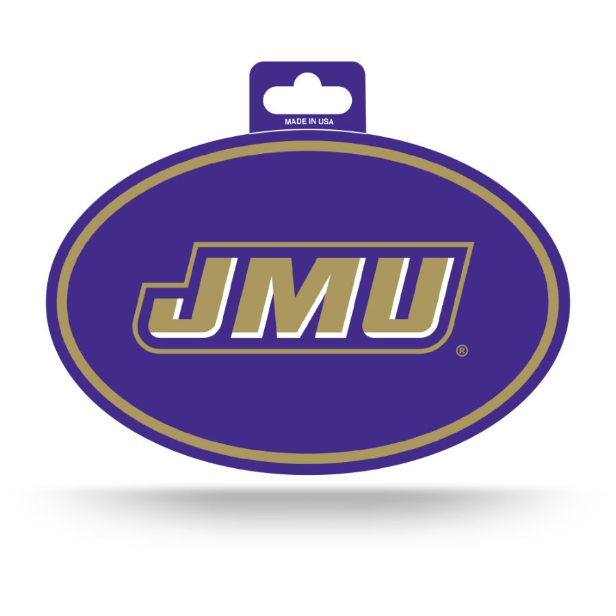 James Madison University Dukes - Full Color Oval Sticker at Sticker Shoppe