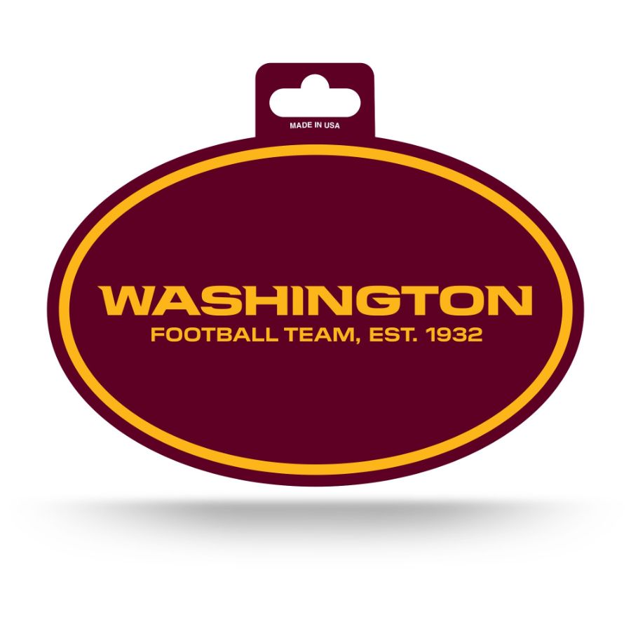 Washington Football Team - Full Color Oval Sticker at Sticker Shoppe