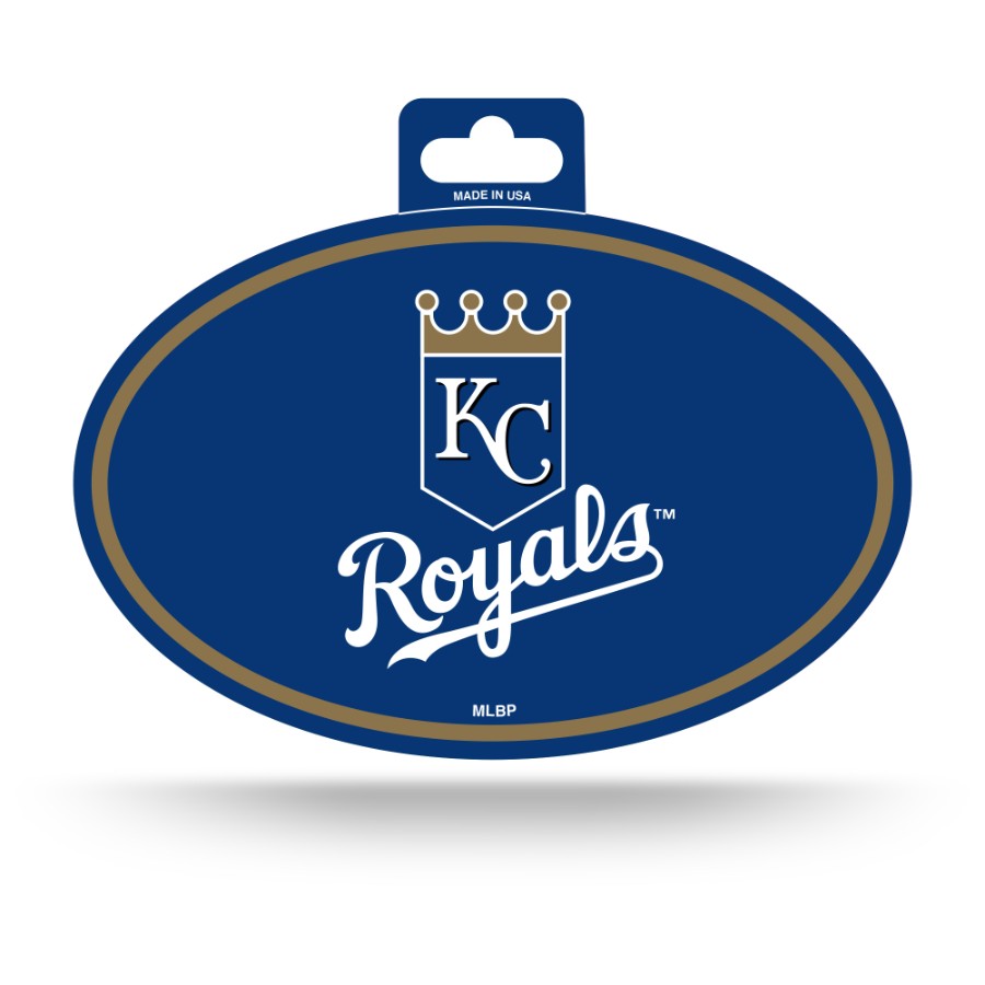 Kansas City Royals - Full Color Oval Sticker at Sticker Shoppe