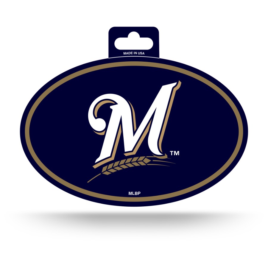 Milwaukee Brewers - Full Color Oval Sticker at Sticker Shoppe