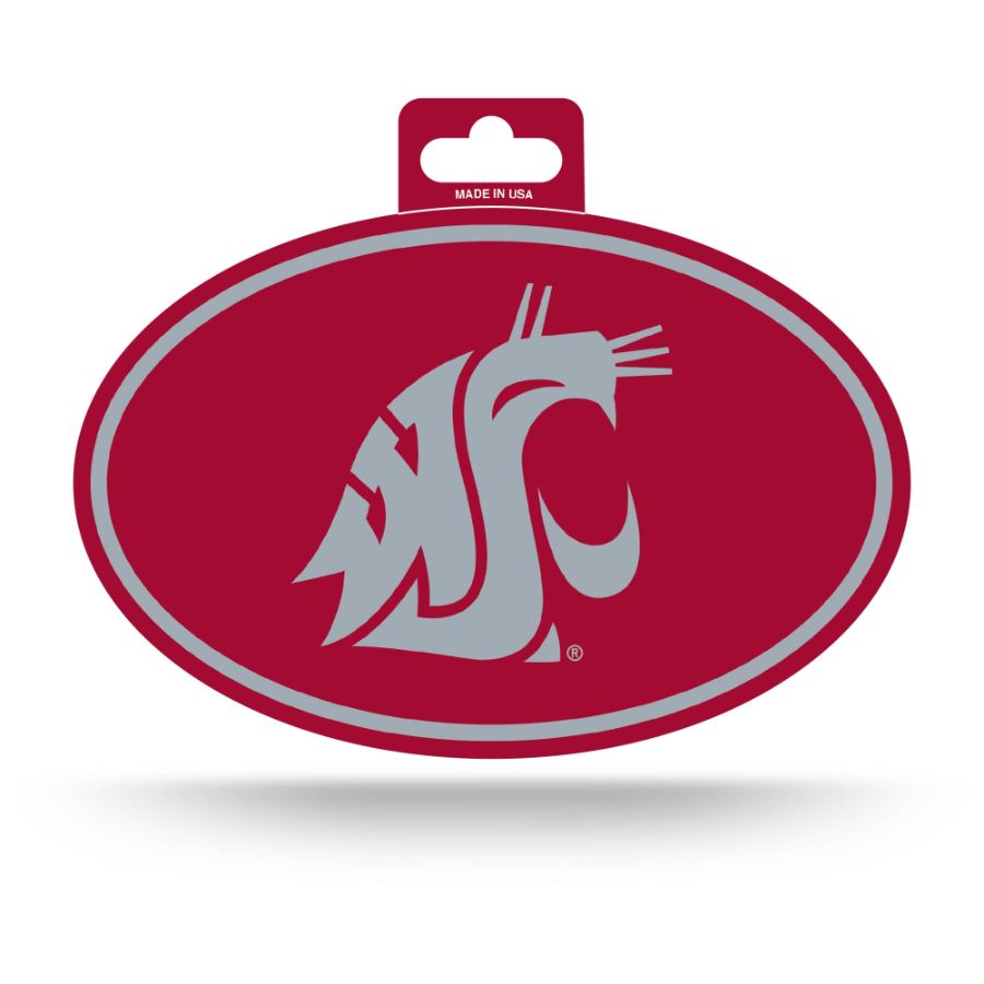Washington State University Cougars - Full Color Oval Sticker at ...