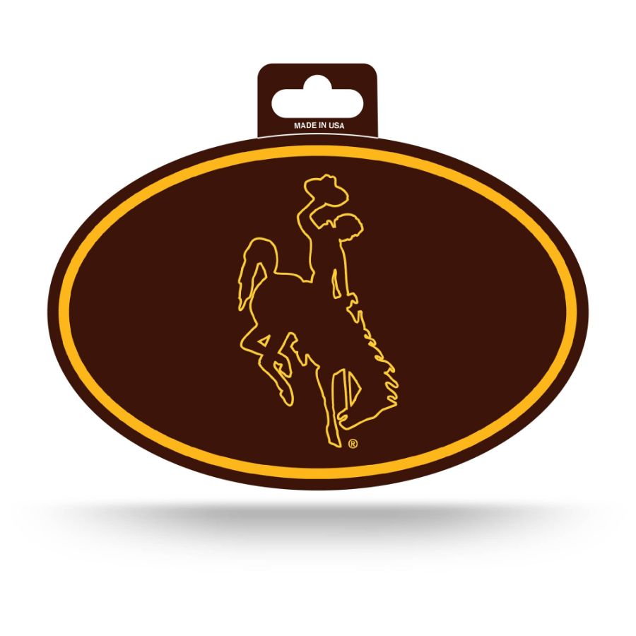 University Of Wyoming Cowboys - Full Color Oval Sticker at Sticker Shoppe