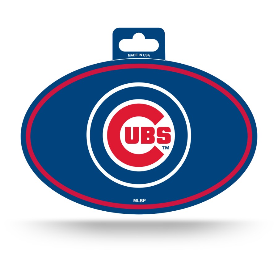 Chicago Cubs - Full Color Oval Sticker at Sticker Shoppe