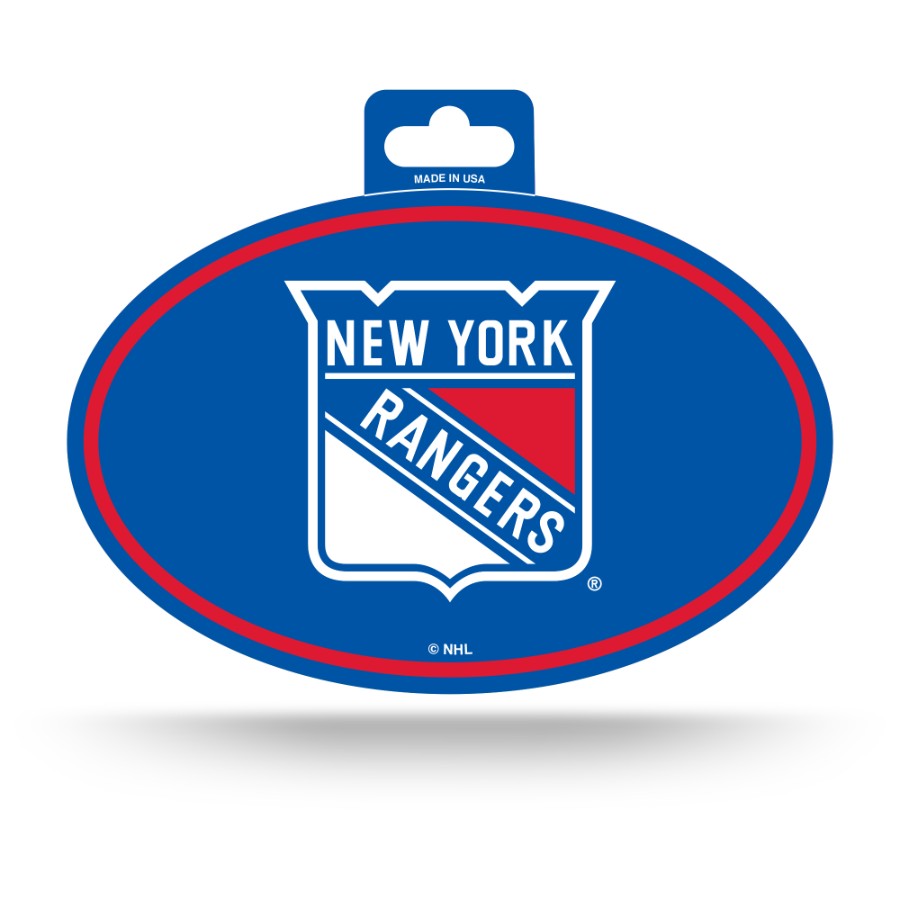 New York Rangers - Full Color Oval Sticker at Sticker Shoppe