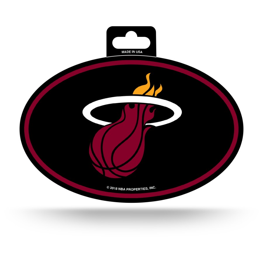 Miami Heat - Full Color Oval Sticker at Sticker Shoppe