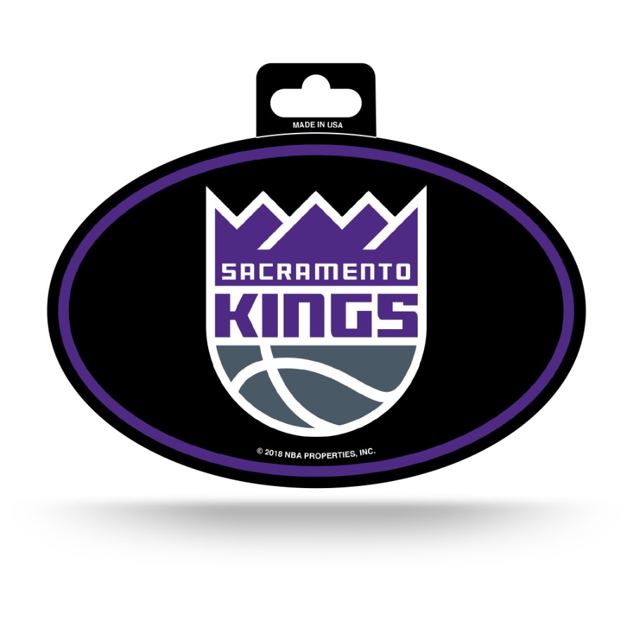Sacramento Kings - Full Color Oval Sticker at Sticker Shoppe