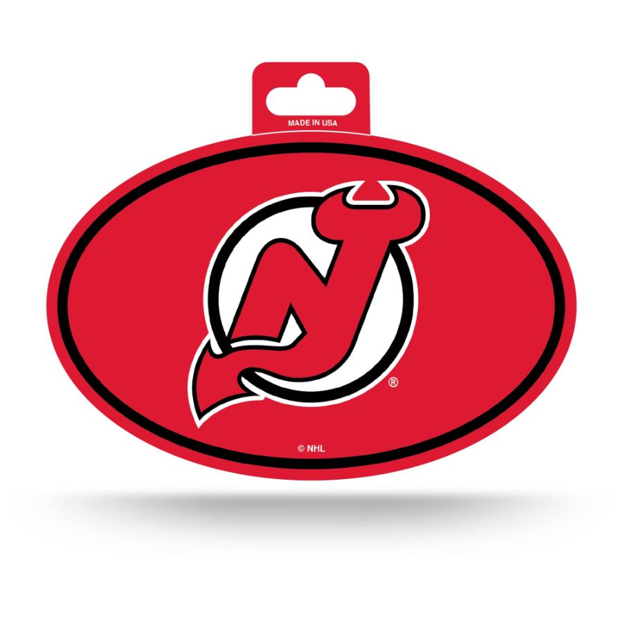 New Jersey Devils - Full Color Oval Sticker at Sticker Shoppe