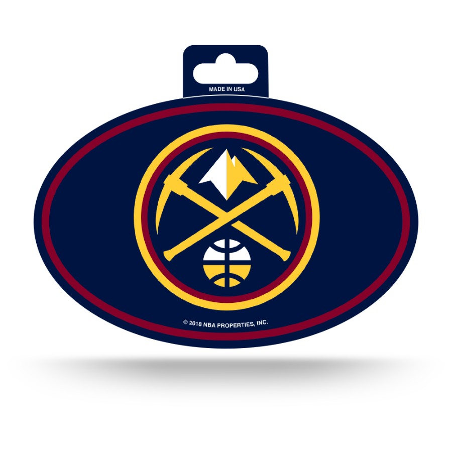 Denver Nuggets - Full Color Oval Sticker at Sticker Shoppe
