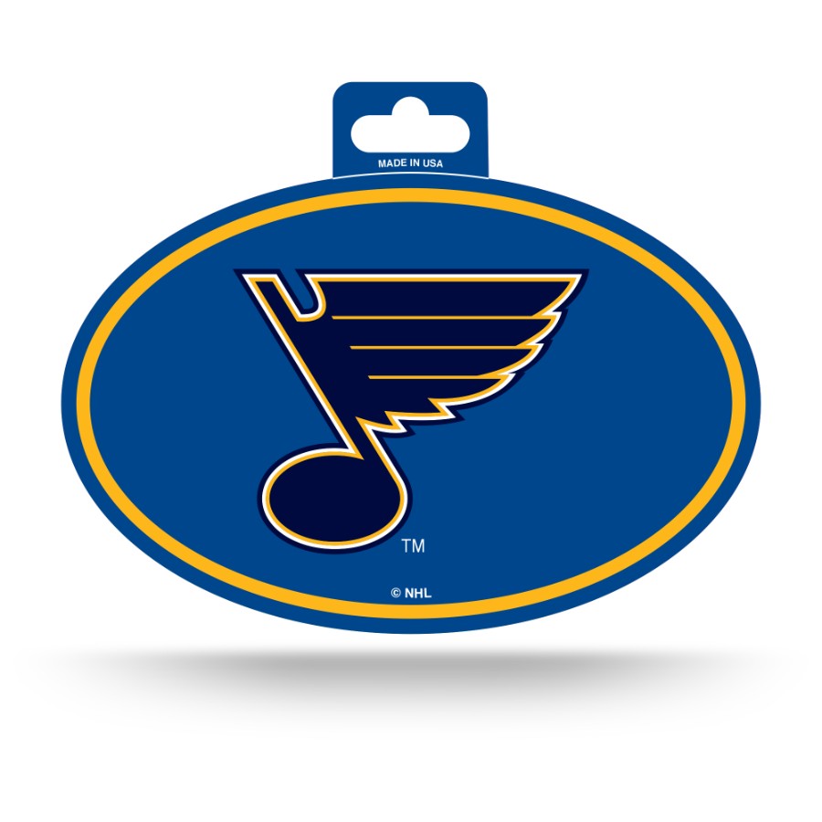 St. Louis Blues - Full Color Oval Sticker at Sticker Shoppe