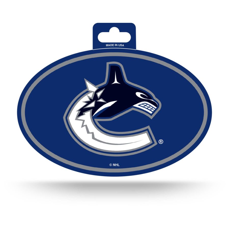 Vancouver Canucks - Full Color Oval Sticker at Sticker Shoppe