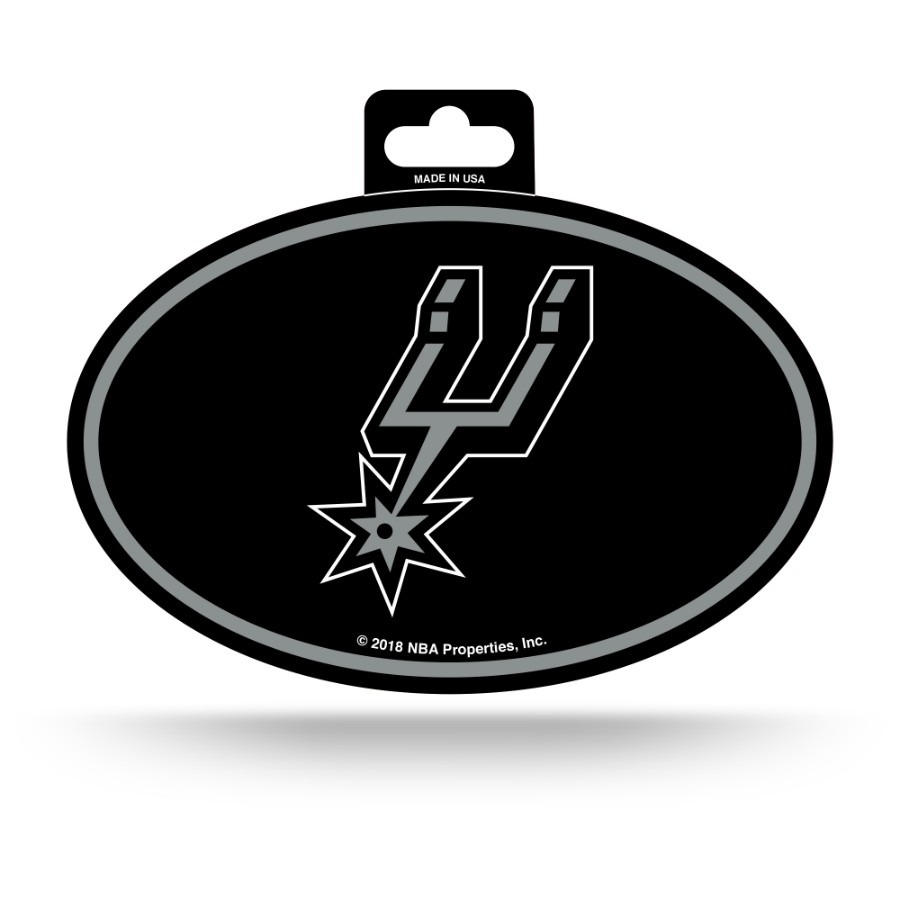 San Antonio Spurs - Full Color Oval Sticker at Sticker Shoppe