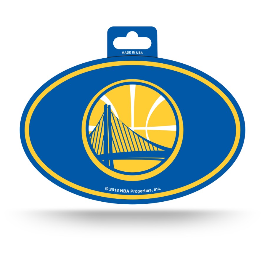 Golden State Warriors - Full Color Oval Sticker at Sticker Shoppe