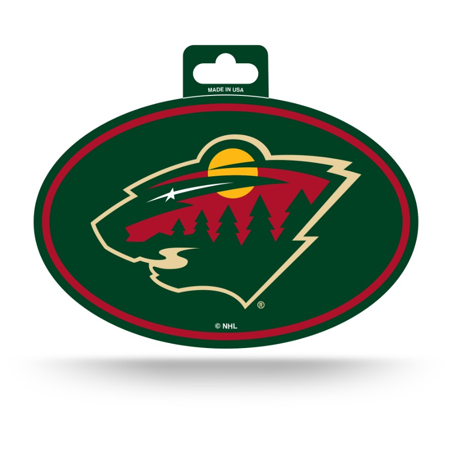 Minnesota Wild - Full Color Oval Sticker at Sticker Shoppe