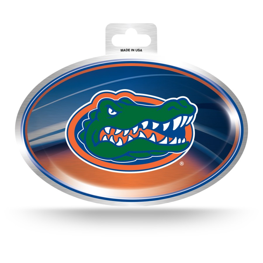 University Of Florida Gators - Metallic Oval Sticker at Sticker Shoppe