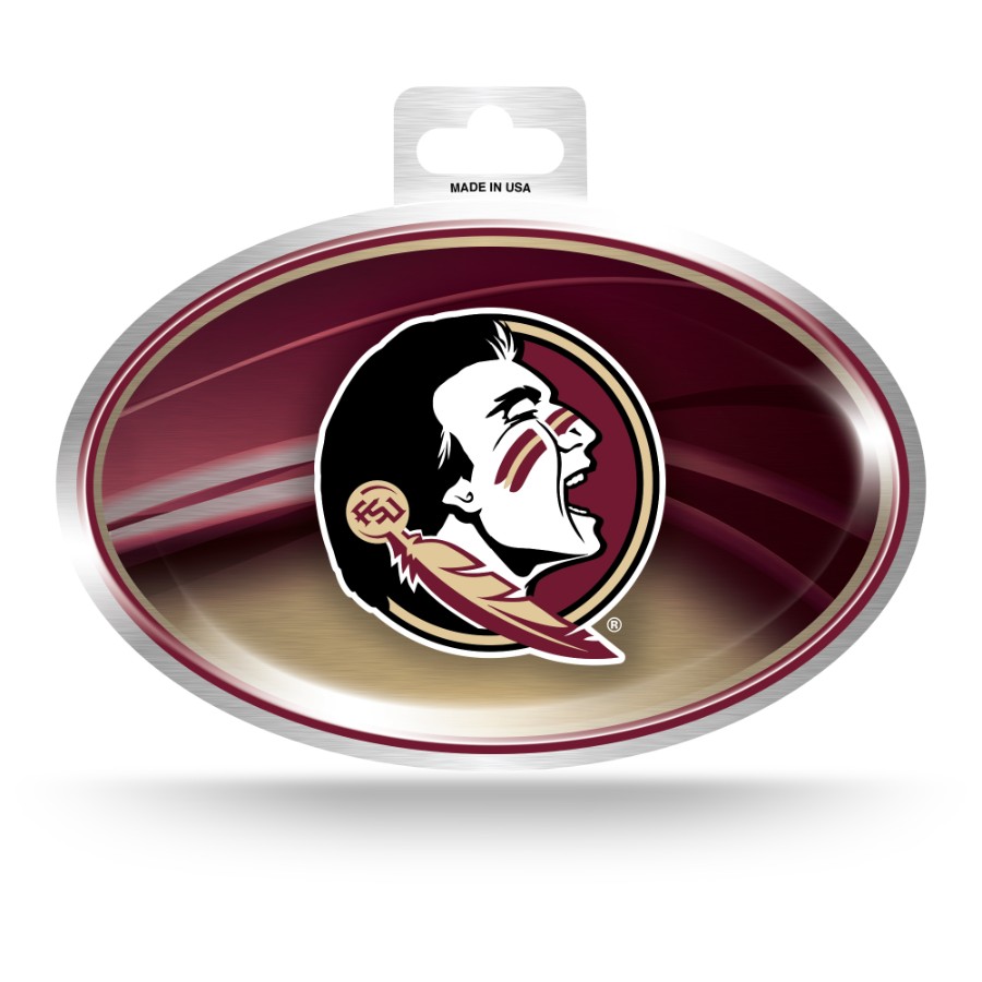 Florida State University Seminoles - Metallic Oval Sticker at Sticker ...