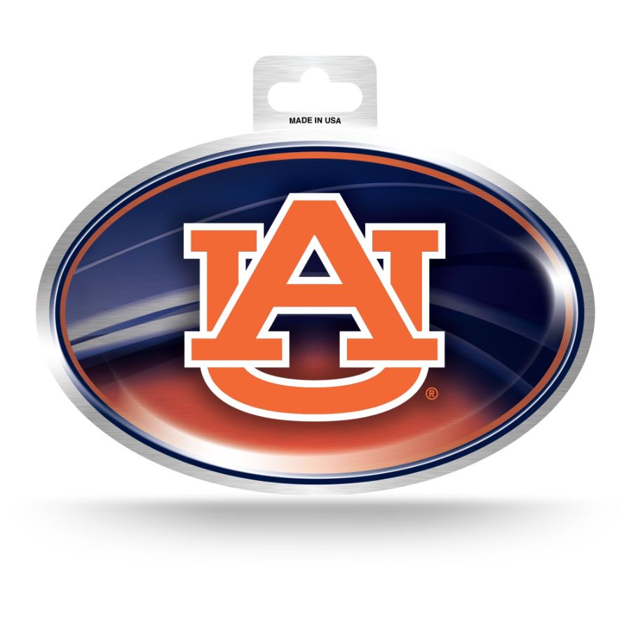 Auburn University Tigers - Metallic Oval Sticker at Sticker Shoppe
