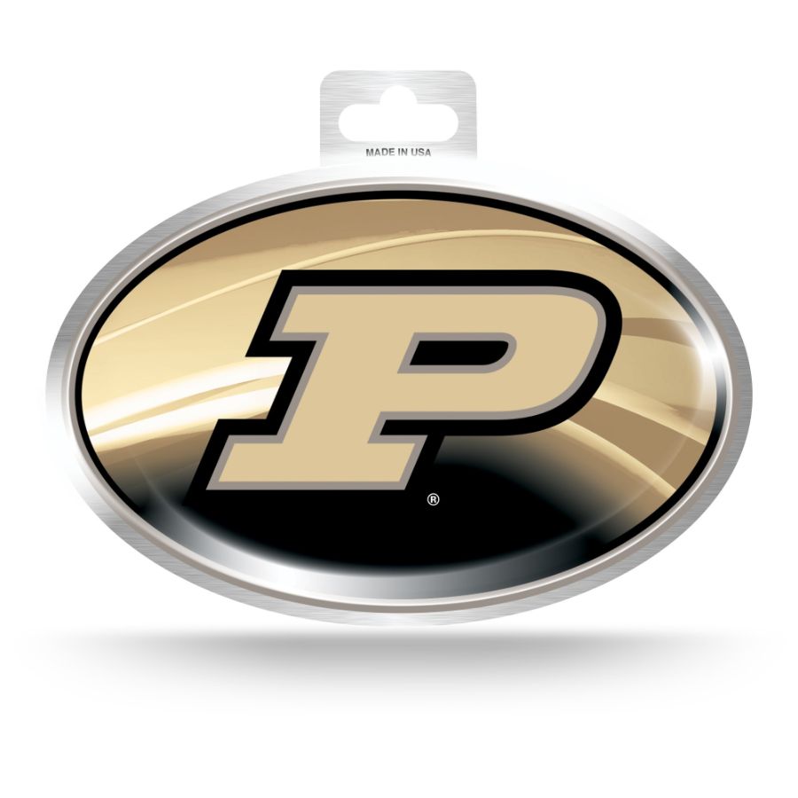 Purdue University Boilermakers - Metallic Oval Sticker at Sticker Shoppe