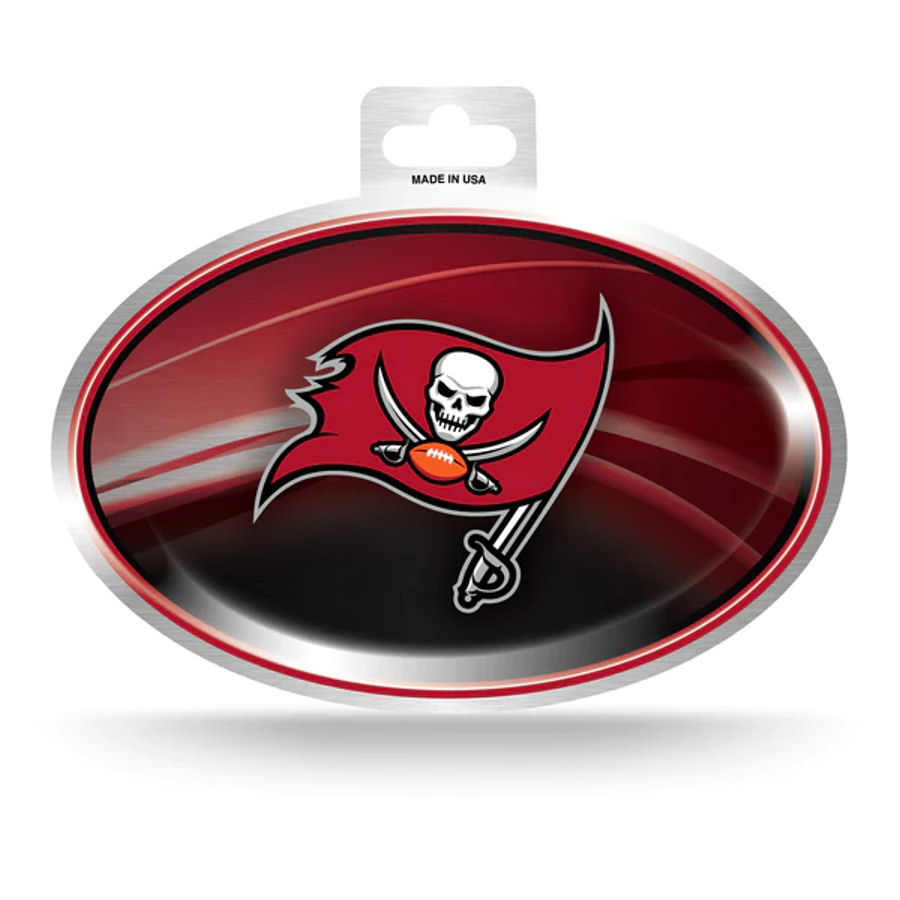 Tampa Bay Buccaneers - Metallic Oval Sticker at Sticker Shoppe