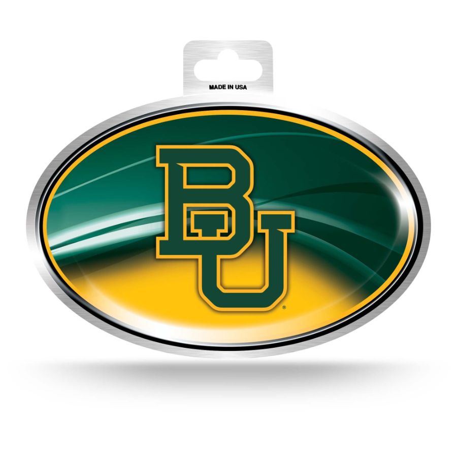Baylor University Bears - Metallic Oval Sticker at Sticker Shoppe