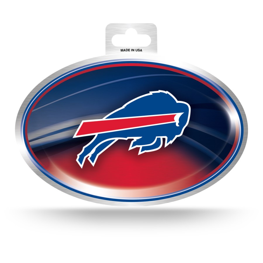 Buffalo Bills - Metallic Oval Sticker at Sticker Shoppe