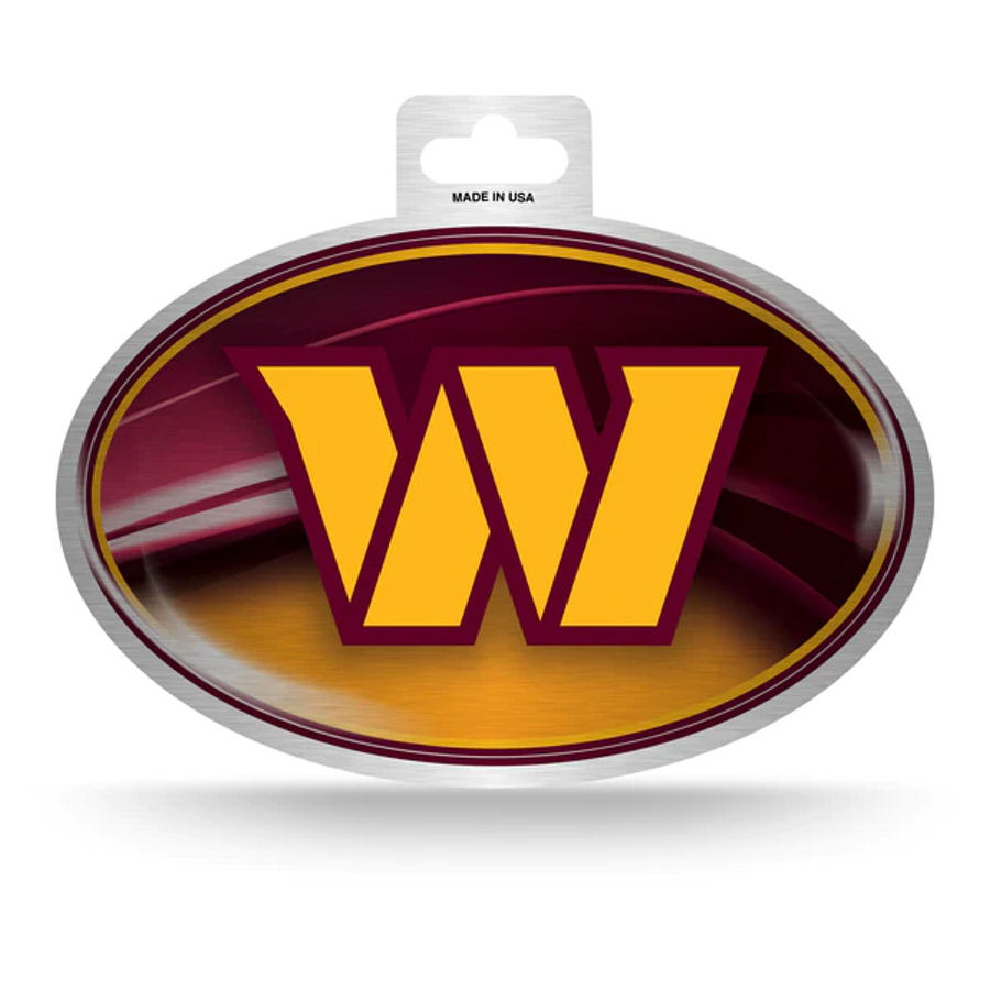 Washington Commanders - Metallic Oval Sticker at Sticker Shoppe