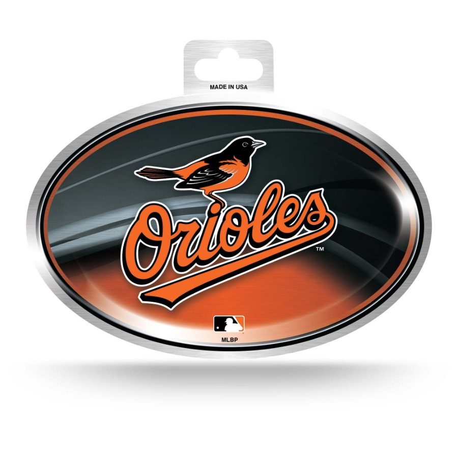 Baltimore Orioles - Metallic Oval Sticker at Sticker Shoppe