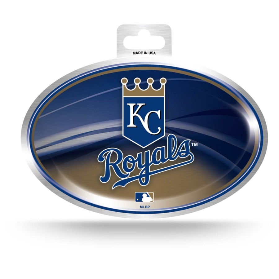Kansas City Royals - Metallic Oval Sticker at Sticker Shoppe