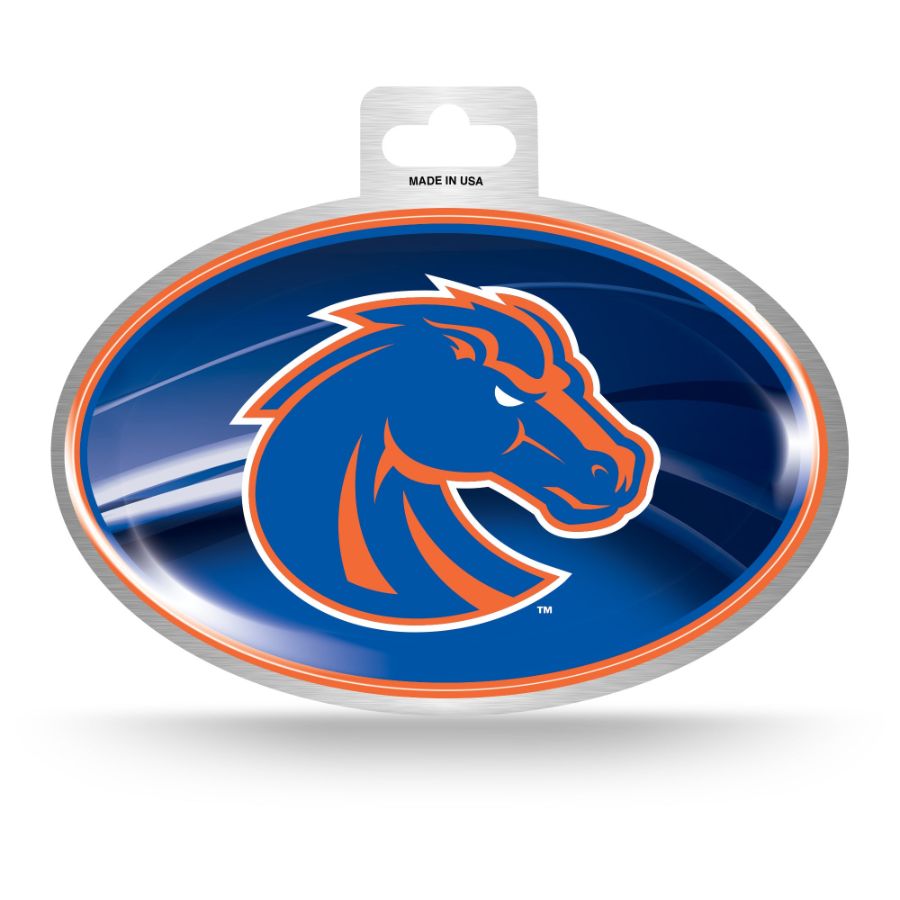 Boise State University Broncos - Metallic Oval Sticker at Sticker Shoppe