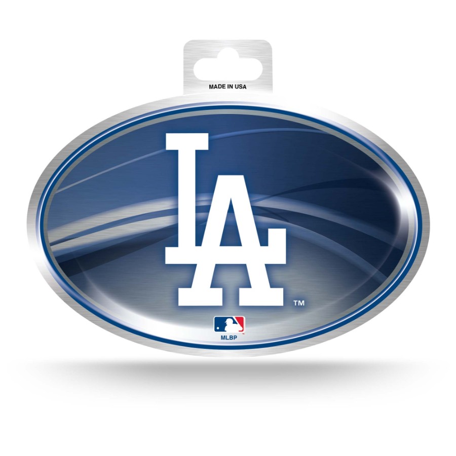 Los Angeles Dodgers - Metallic Oval Sticker at Sticker Shoppe