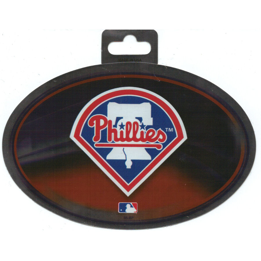 Philadelphia Phillies - Metallic Oval Sticker at Sticker Shoppe