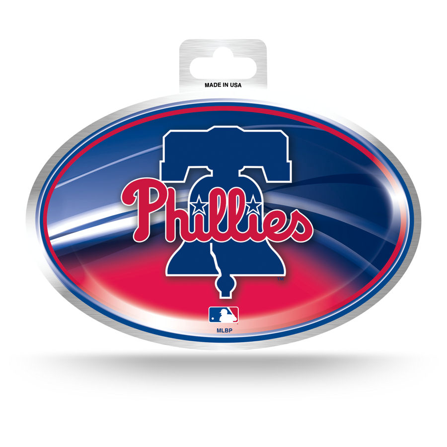 Philadelphia Phillies - Metallic Oval Sticker at Sticker Shoppe