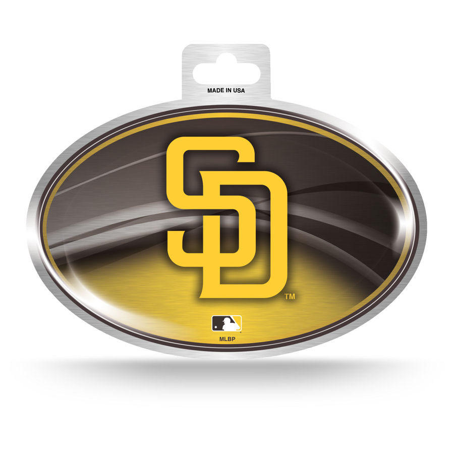 San Diego Padres 2020 Logo - Metallic Oval Sticker at Sticker Shoppe