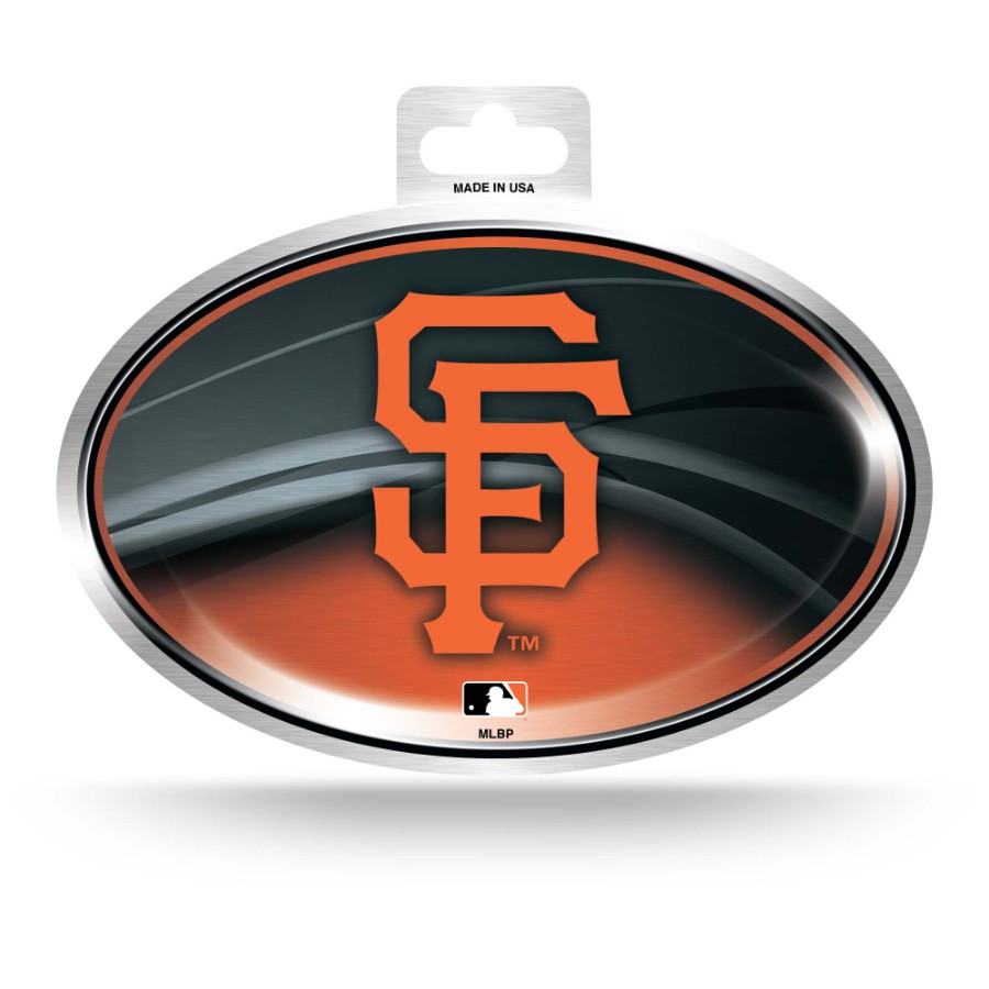 San Francisco Giants - Metallic Oval Sticker at Sticker Shoppe