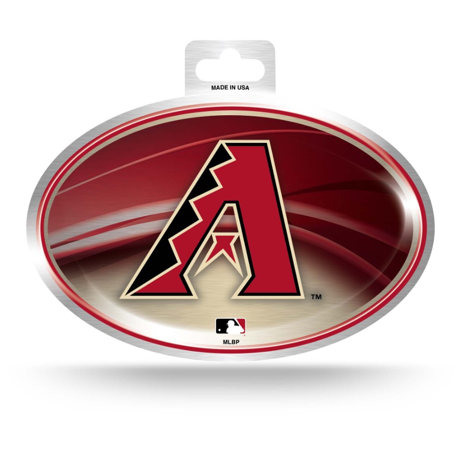 Arizona Diamondbacks - Metallic Oval Sticker at Sticker Shoppe