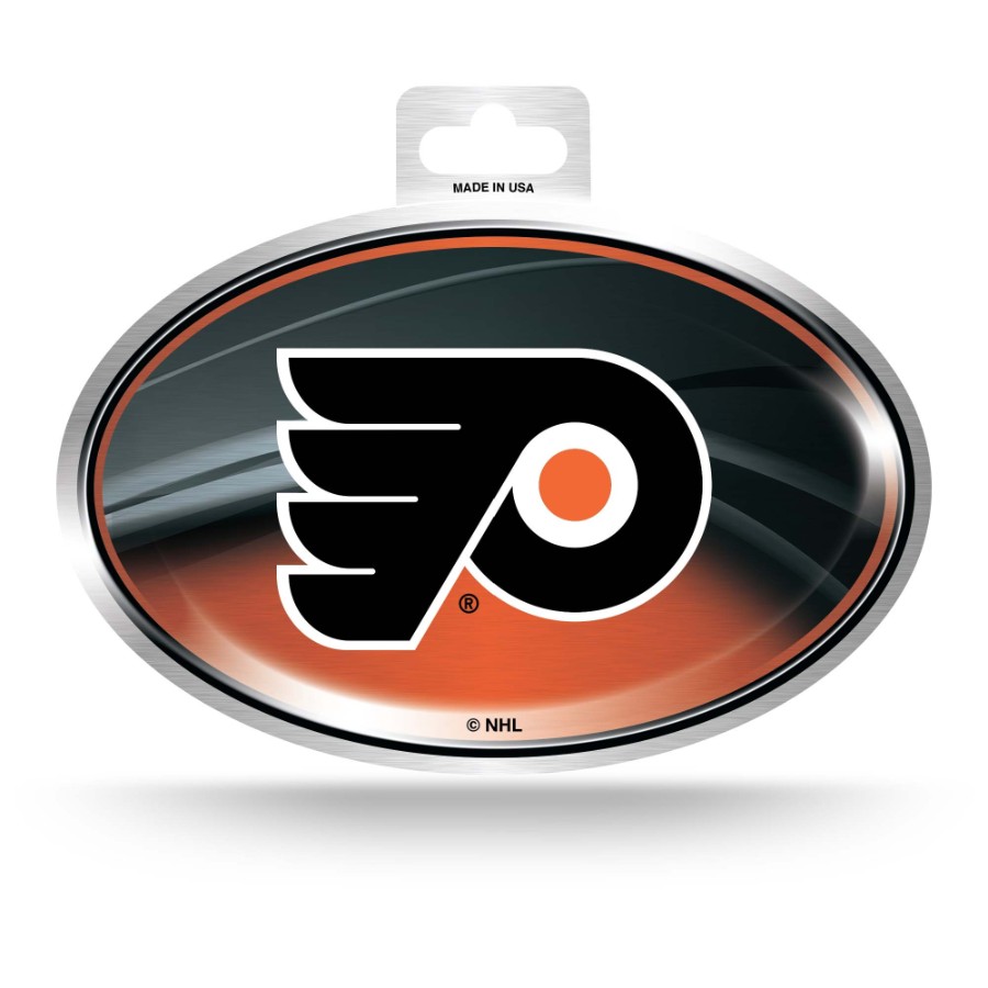 Philadelphia Flyers - Metallic Oval Sticker at Sticker Shoppe