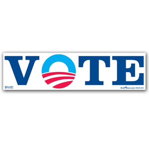 Vote Obama - Bumper Sticker at Sticker Shoppe