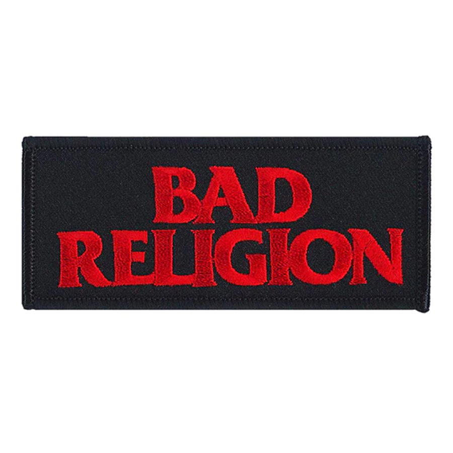 Bad Religion Black Logo - Embroidered Iron-On Patch at Sticker Shoppe