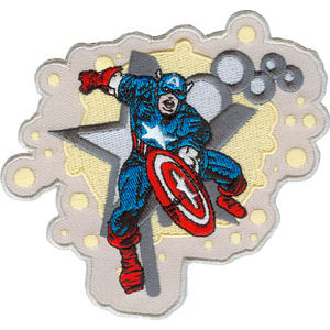 Captain America Star - Embroidered Patch at Sticker Shoppe