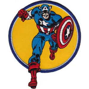 Captain America Run - Embroidered Patch at Sticker Shoppe