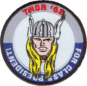 Thor For President - Embroidered Patch at Sticker Shoppe